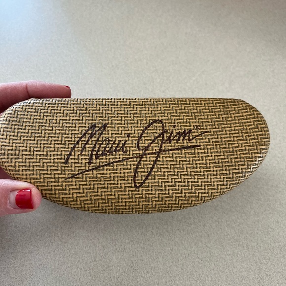 Accessories | Maui Jim Sunglass Case Wicker Look 6 12 Inches | Poshmark